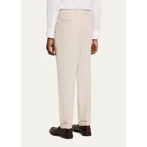 Brunello Cucinelli Wool Straight-leg Pleated Pants