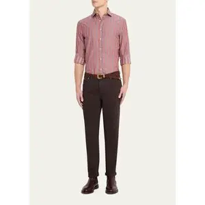 Brunello Cucinelli Cotton Multi-stripe Button-down Shirt - Straw