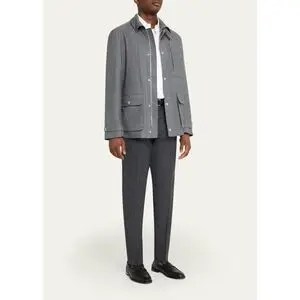 Brunello Cucinelli Water-resistant Wool Shirt Jacket
