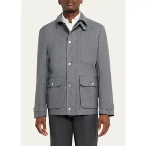 Brunello Cucinelli Water-resistant Wool Shirt Jacket
