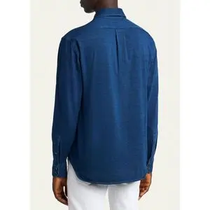 TOM FORD Cotton Denim Point-collar Button-down Shirt