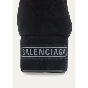 Balenciaga Alaska Platform Suede Ankle Booties