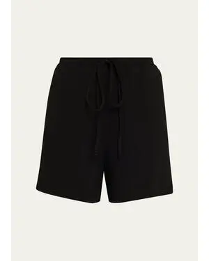 NILI LOTAN Frances Drawstring Shorts - Black