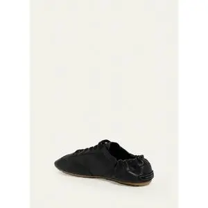Saint Laurent Lewis Grained Leather Sneakers