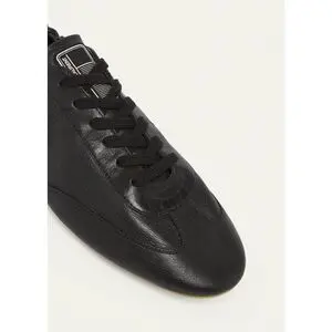 Saint Laurent Lewis Grained Leather Sneakers