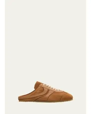 Dries Van Noten Suede Sneaker Mules - Tan