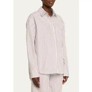 Loulou De Saison Maud Oversized Striped Shirt