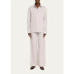 Loulou De Saison Maud Oversized Striped Shirt