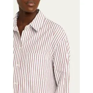 Loulou De Saison Maud Oversized Striped Shirt