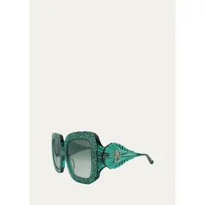 Anna-Karin Karlsson Shade Of Shelly Crystal Square Sunglasses