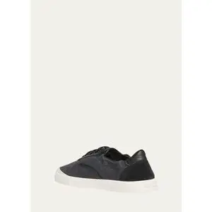 Moncler Vera Leisure Denim Low-top Sneakers