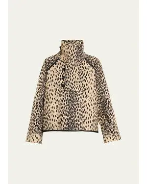 NACKIYE Spotted Cotton Fisherman Coat