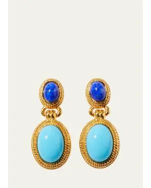 BEN-AMUN Multi Blue Drop Earrings - Multicolor