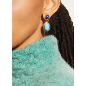 BEN-AMUN Multi Blue Drop Earrings