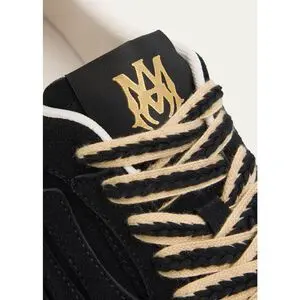 Amiri Skel Suede Espadrilles - Black