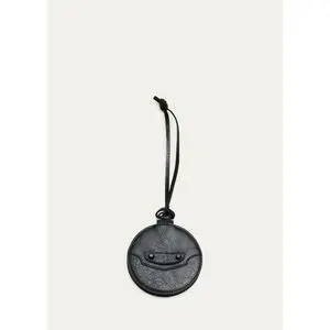 Balenciaga Le City Round Mirror Leather Bag Charm