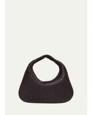 Bottega Veneta Veneta Maxi Leather Hobo Bag Fondant