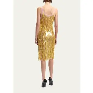 16Arlington Shani Embellished Mesh Midi Dress