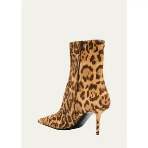 Saint Laurent 75mm Ashley Calf Hair Booties