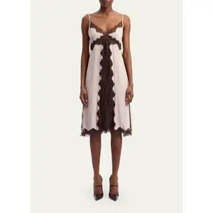 16Arlington Laura Silk Midi Slip Dress