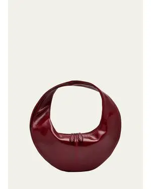 MAEDEN Market Zip Leather Tote Bag - Ruby