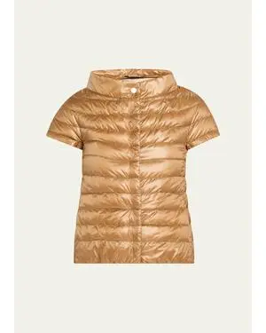 Herno Greta Cap-sleeve Ultralight Down Cape