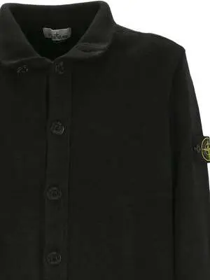 Stone Island Compass-badge Ribbed-knit Cardigan