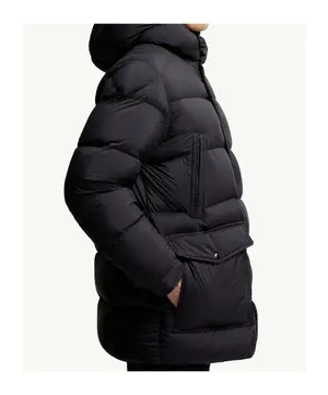 Moncler Bretagne Hooded Mid-length Down Jacket