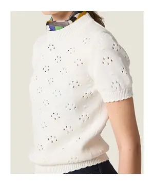 Miu Miu Cotton Crew-neck Sweater