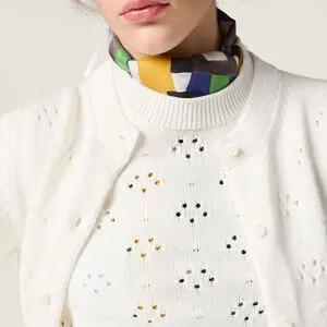 Miu Miu Cotton Crew-neck Sweater