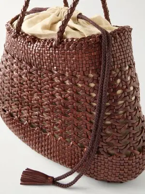 Dragon Diffusion Woven Leather Tote