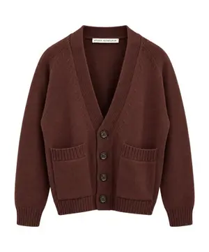 Studio Nicholson Single-breasted Knit Cardigan - Brown