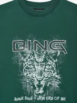 ANINE BING Miles Sweatshirt Leo Muse Deep Emerald