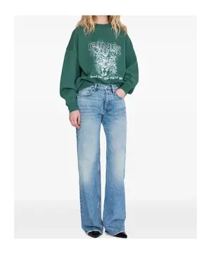 ANINE BING Miles Sweatshirt Leo Muse Deep Emerald