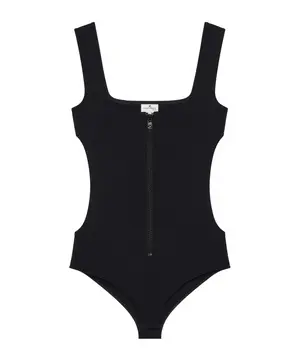 COURREGES Cut-out Zip-up Bodysuit