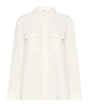 Marella Long-sleeve Button-up Shirt - White