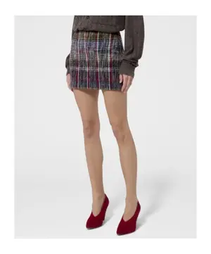 Missoni Plaid Knitted Mini Skirt - No