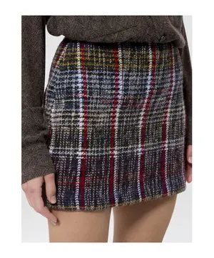 Missoni Plaid Knitted Mini Skirt - No