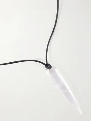 SOPHIE BUHAI Silver, Quartz And Cord Necklace