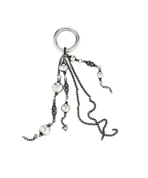 ANN DEMEULEMEESTER Geometric Double-ring Pendant Necklace - No