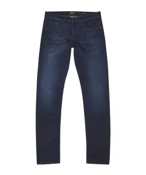 7 For All Mankind Dark Wash Slim Fit Jeans - Blue
