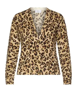 Marella Leopard-print Button-up Knit Cardigan - No