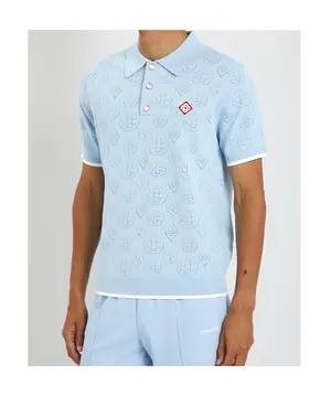 Casablanca Cas Pointelle Polo Shirt