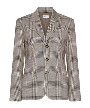 Marella Checked Blazer - Gray