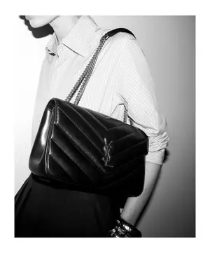 Saint Laurent Loulou Medium In Matelasse Lambskin