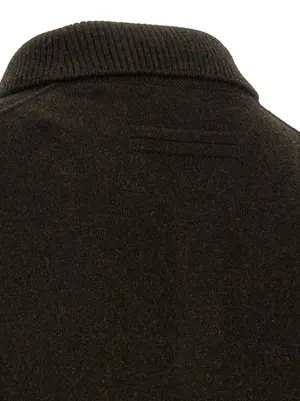 Zegna Long-sleeve Wool Polo Shirt - Brown