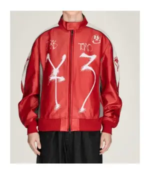 Y3 Zip-up Biker Jacket
