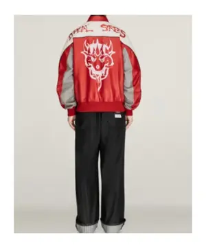 Y3 Zip-up Biker Jacket