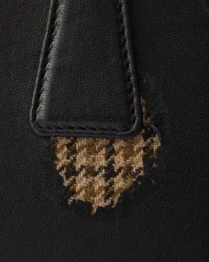 Prada Galleria Small Nappa Leather And Wool Bag