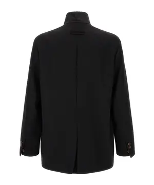 Zegna Stand-collar Buttoned Blazer